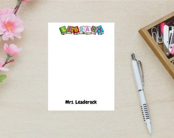 School Notepad - Etsy