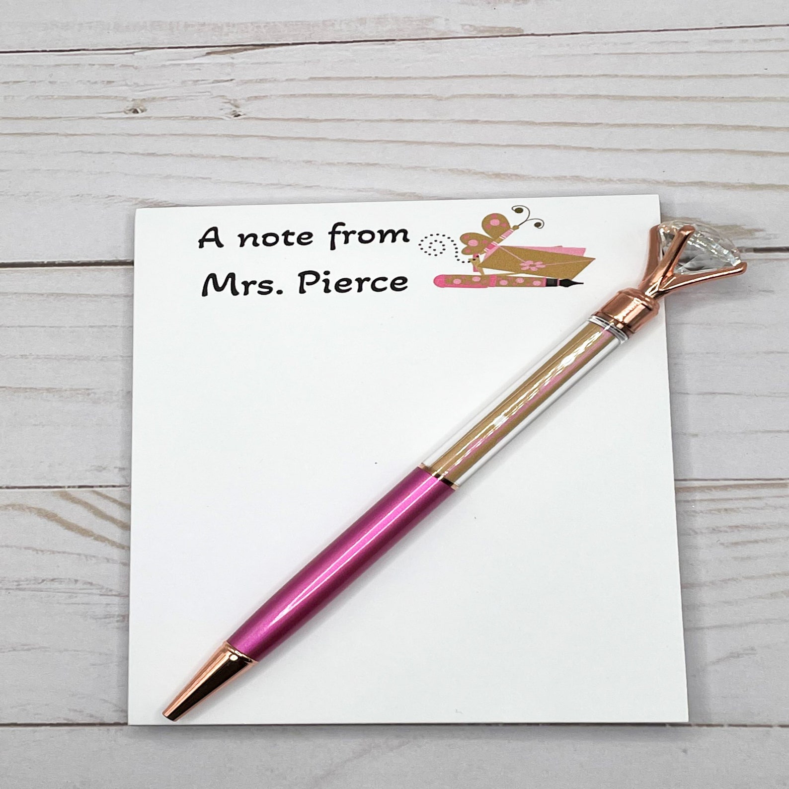 Custom Notepad Notepad With Pen Personalized Notepad Etsy 