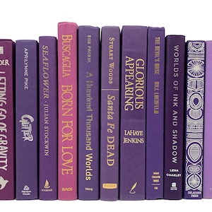 Bundle of Purple Decorative Books by the Foot Color Bundle Purple ...