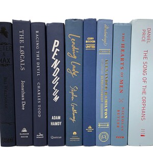 Bundle of Blue Decorative Books by the Foot by Color Bundle - Blues ...