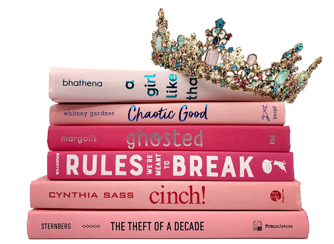 Bundle of Pink Decorative Books by the Foot Color Bundle | Etsy