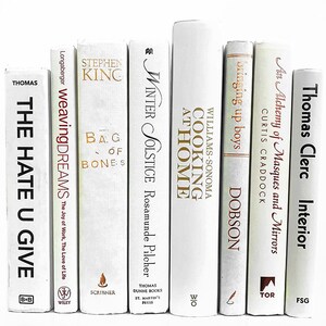 Bundle of White Decorative Books BY THE BOOK White Books With - Etsy