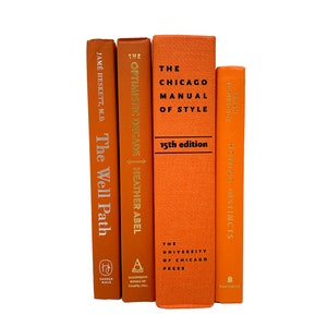 Bundle of Decorative Books by Color Bundle Orange, Red and Coordinating ...