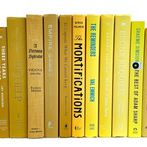 Bundle of Yellow Decorative Books by Color Bundle Yellows Instant ...
