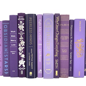 Bundle of Purple Decorative Books by the Foot Color Bundle Purple ...