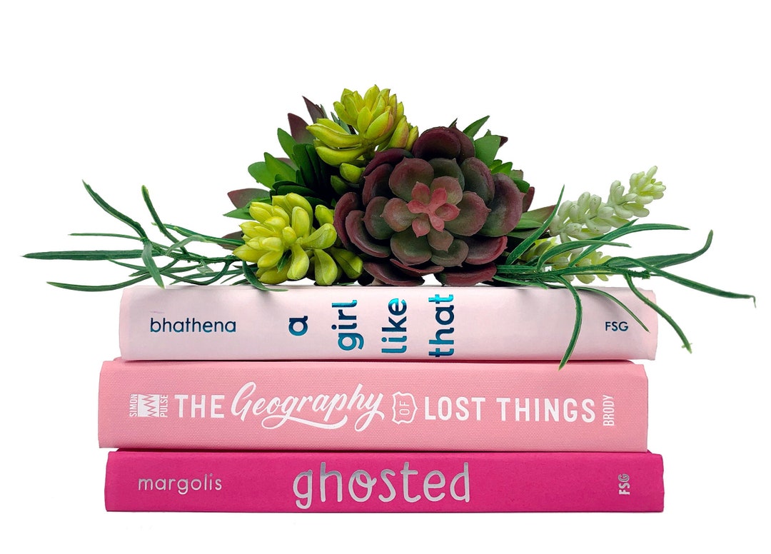 Bundle of Pink Decorative Books by the Foot Color Bundle Pink and ...