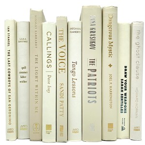 Neutral Books, Beige, Cream, Ivory, Tan Decorative Books, Decorative ...