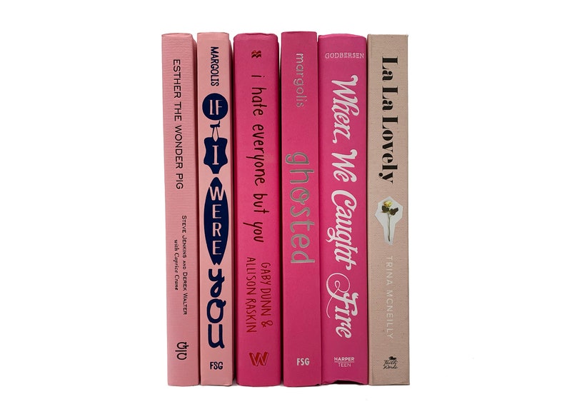 Bundle of Pink Decorative Books by the Foot Color Bundle - Etsy
