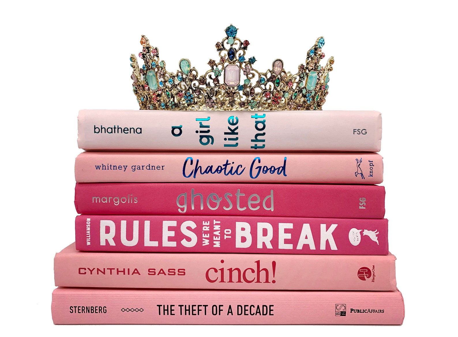 Bundle of Pink Decorative Books by the Foot Color Bundle - Etsy