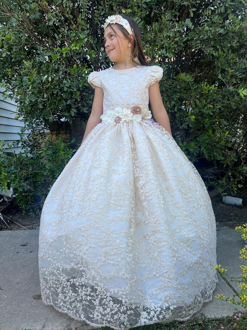 Girls Dress Communion - Etsy