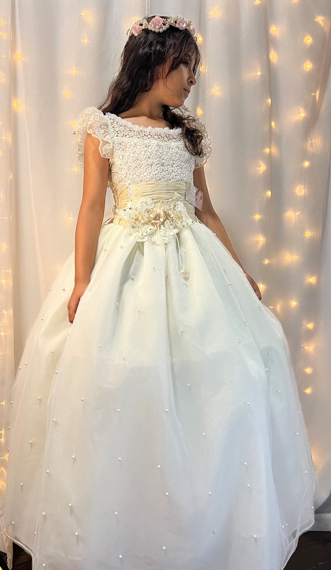 Girls Dress Communion - Etsy