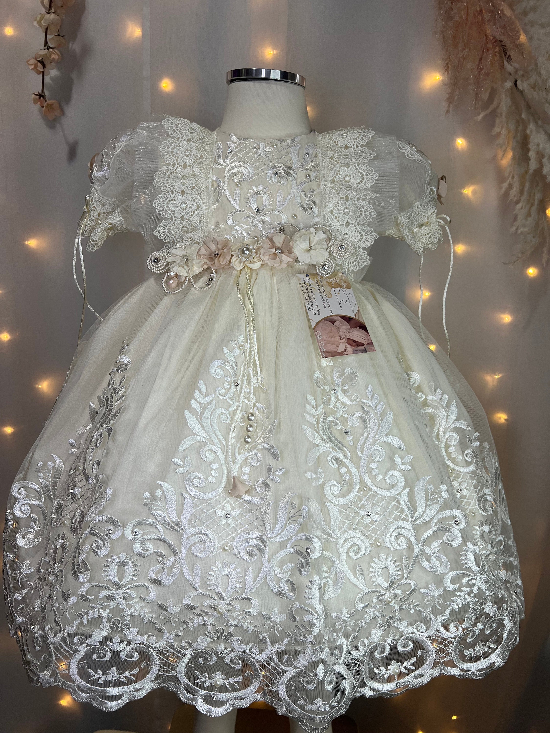Baptism Baby Girl Dress - Etsy