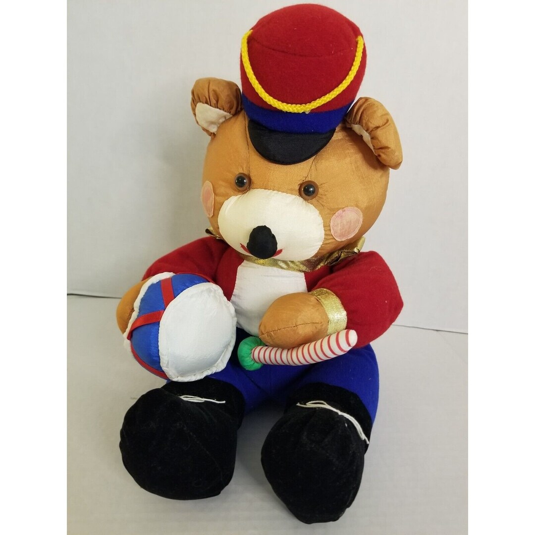 Plush Stuffed Animal Bear Christmas Soldier Drummer 1994 International ...