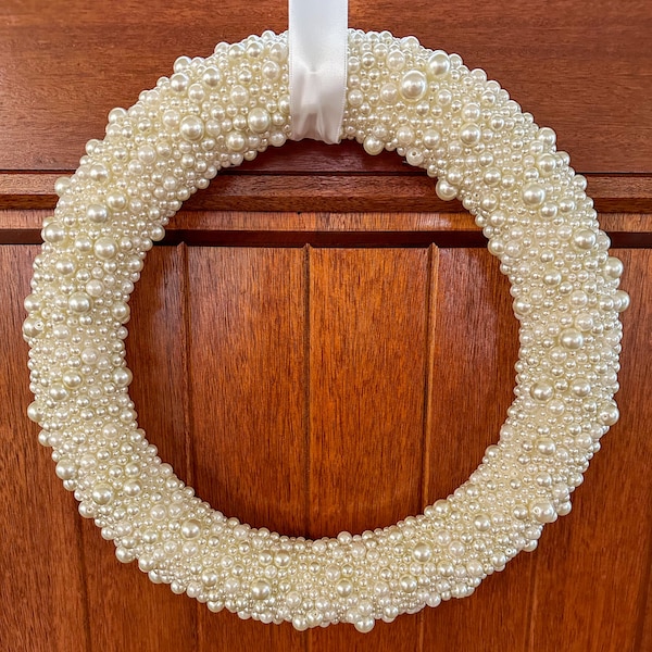 Wreath With Pearl - Etsy