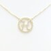 Small Gold and Diamond Initial Necklace 14k Yellow, White, or Rose Gold ...