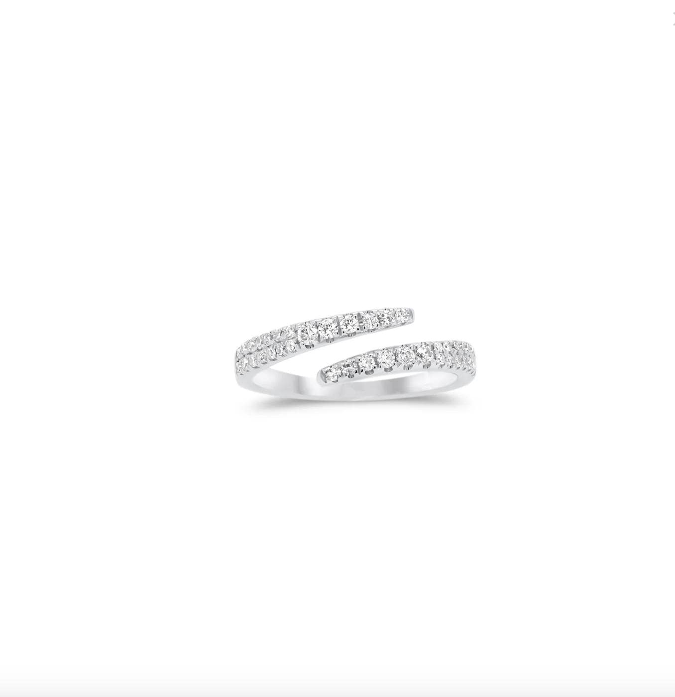14k Gold Diamond Open Wrap Ring: Dainty Fine Jewelry - Etsy