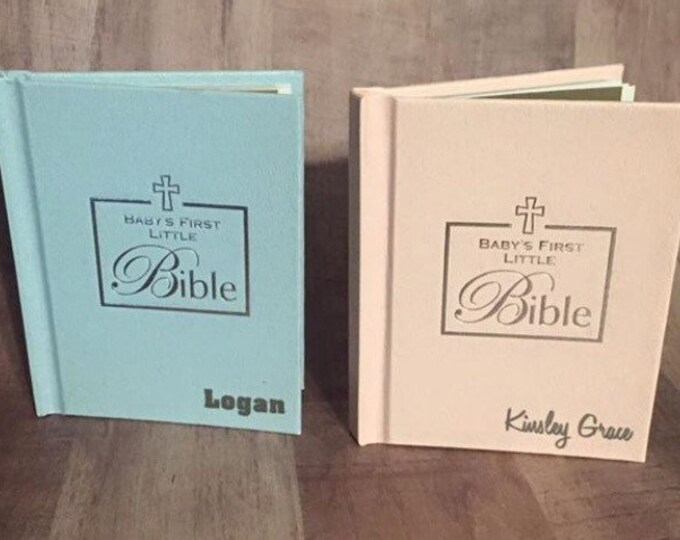 Babys First Bible - Custom Baby Bible - Monogrammed Bible - Personalize ...
