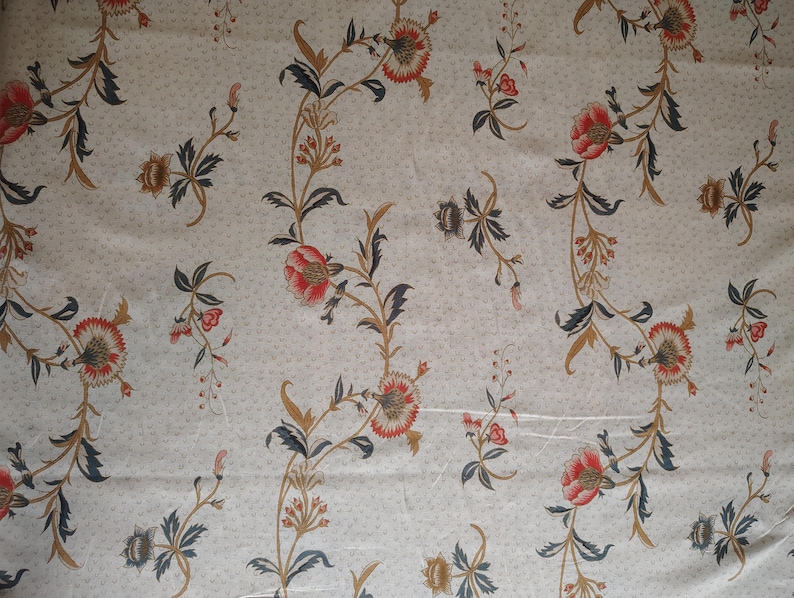 Banyan Yellow 18th Century Reproduction Linen Cotton Print - Etsy