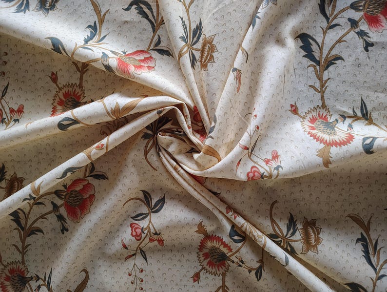 Banyan Yellow 18th Century Reproduction Linen Cotton Print - Etsy