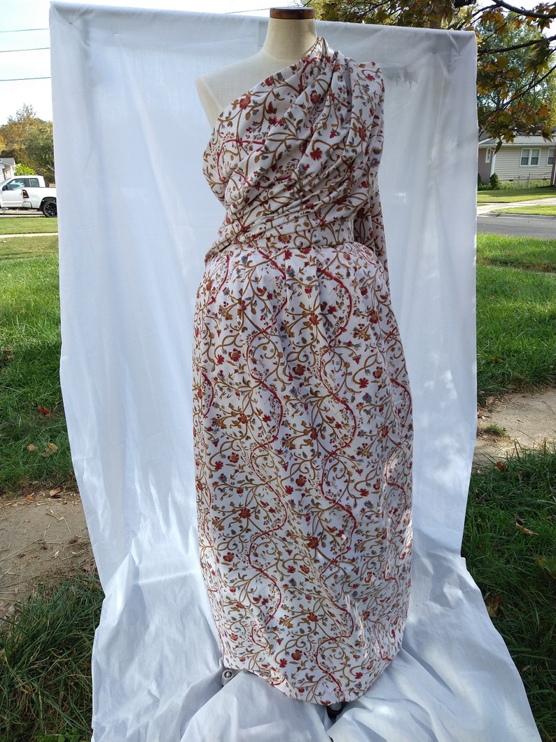 18th Century Reproduction "american Autumn" Hand Block Print - Etsy