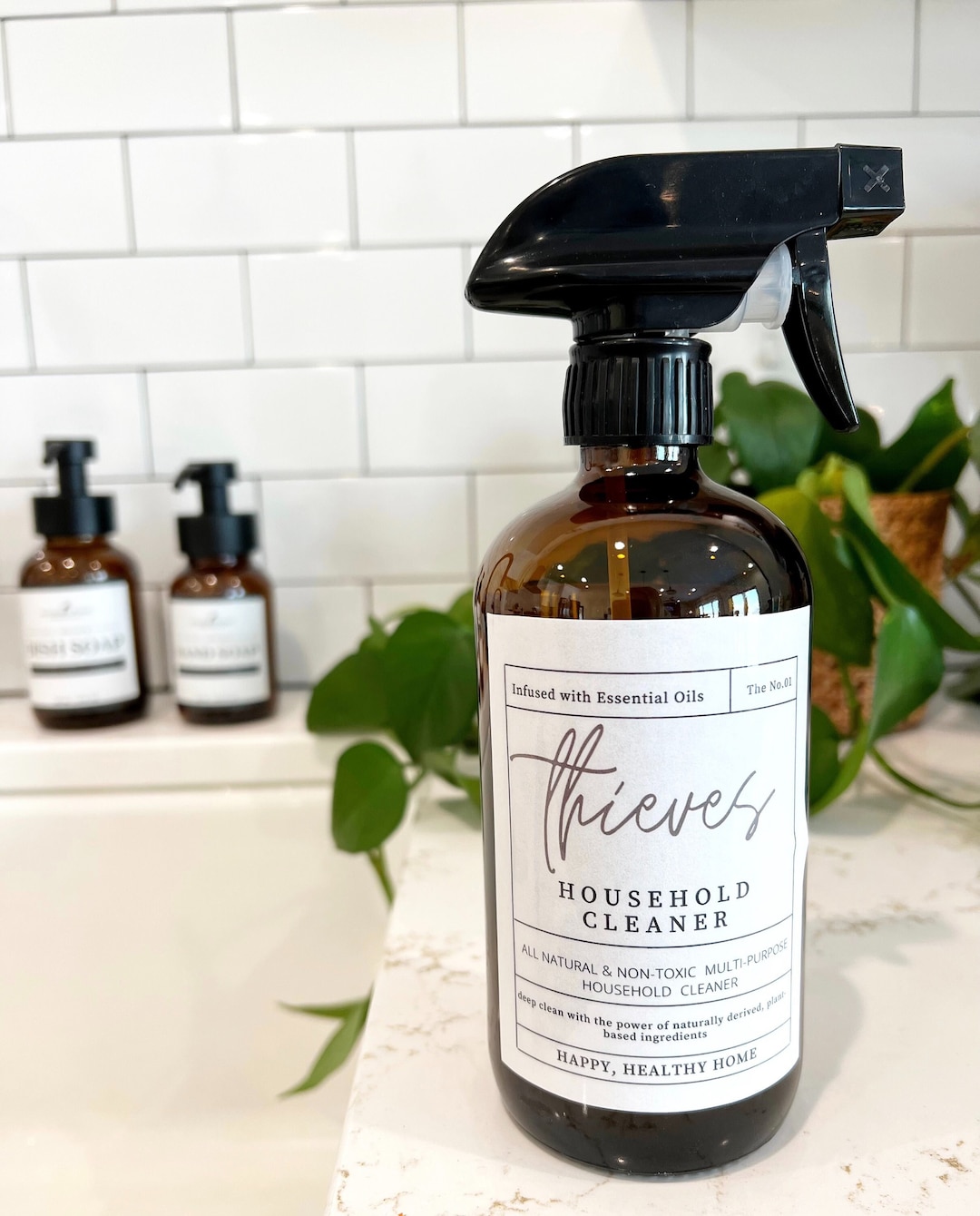 INSTANT DOWNLOAD | Minimalist Thieves Household Cleaner Label | 3.25in ...