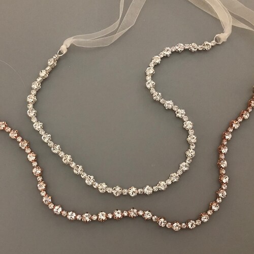 Rose Gold Forehead Piece Bridal Headpiece Wedding Hair - Etsy