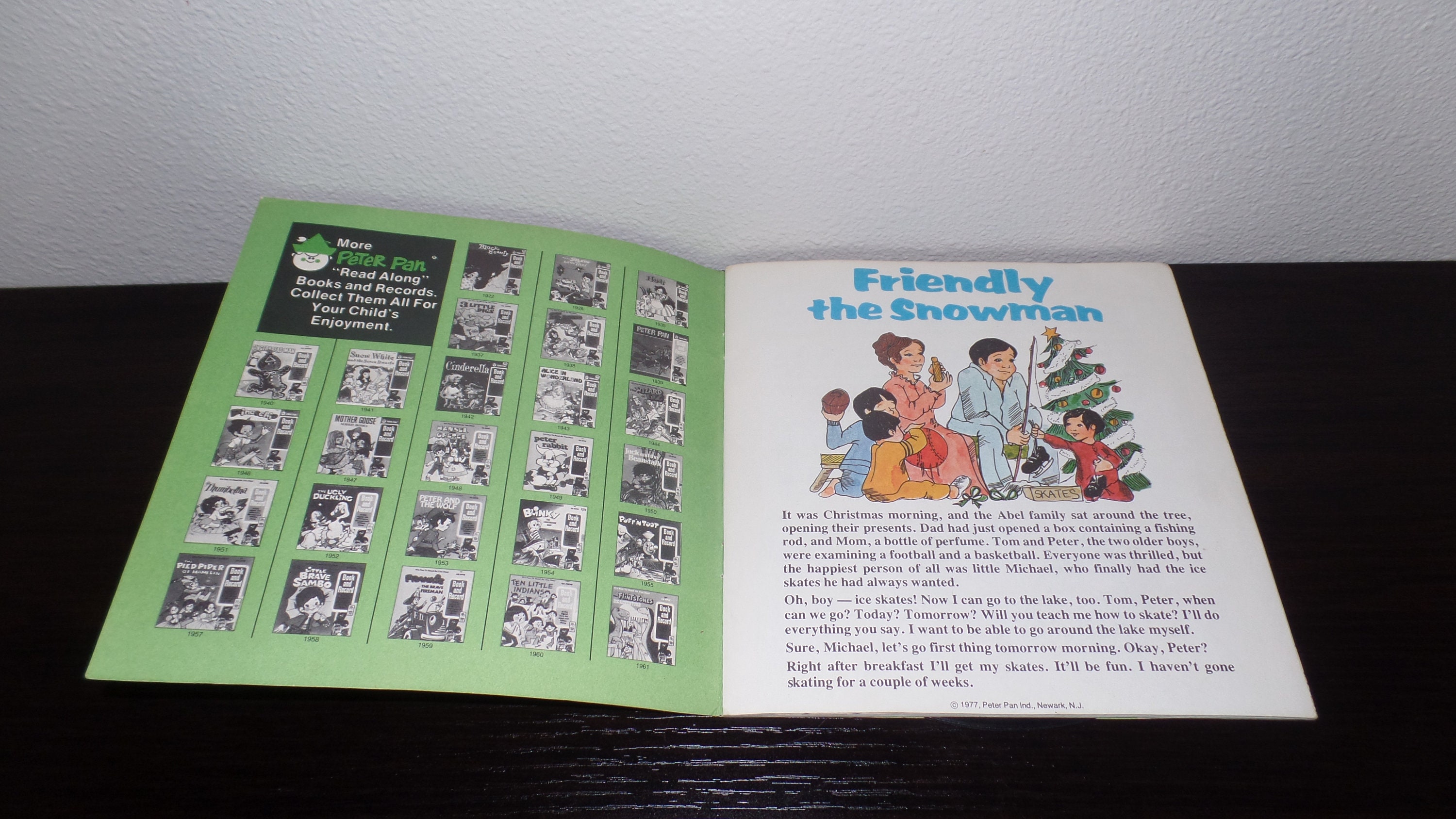 Friendly the Snowman Book y 45 RPM Record | Etsy