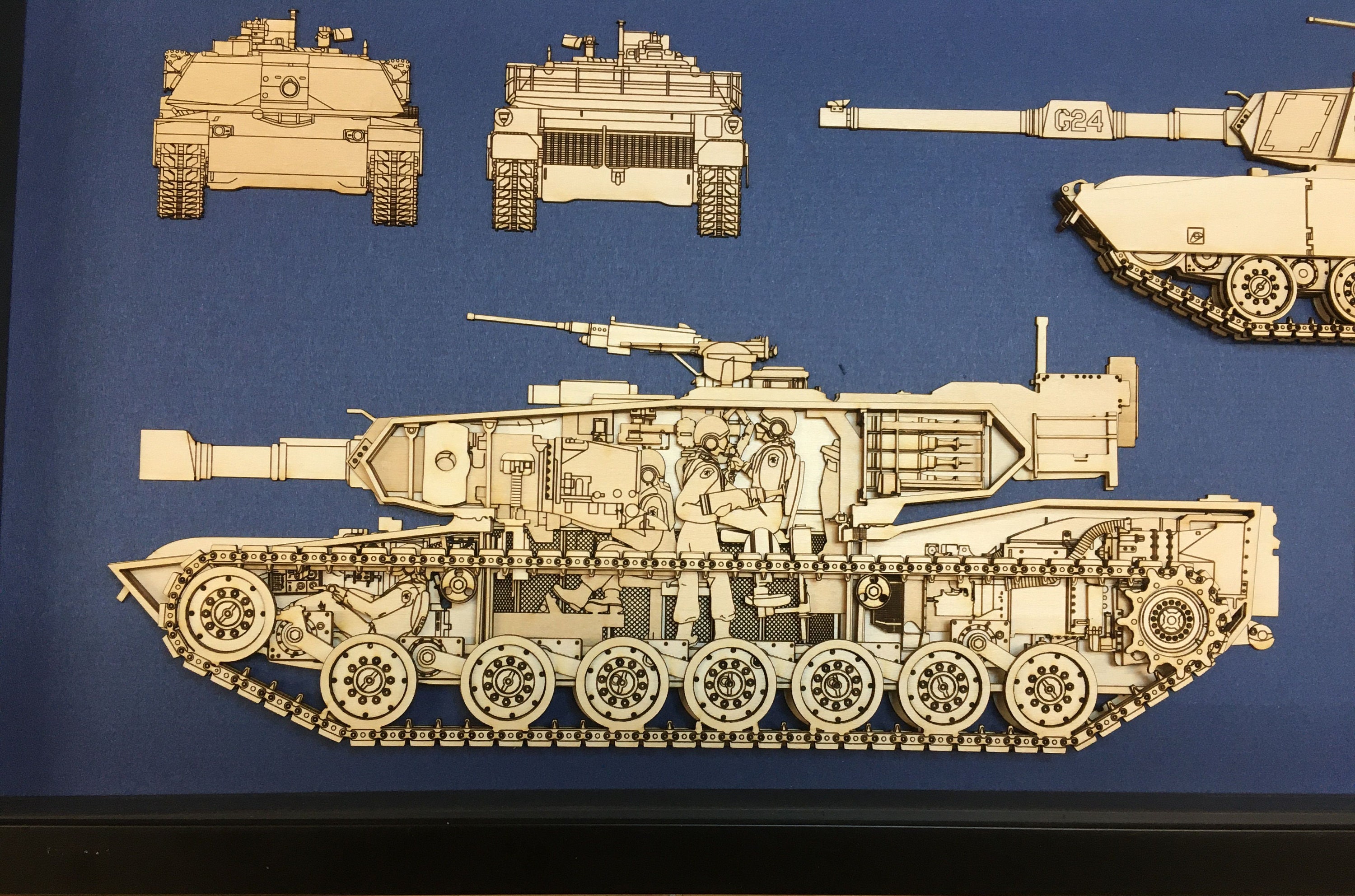 M1A1 Abrams Wood Model - Etsy