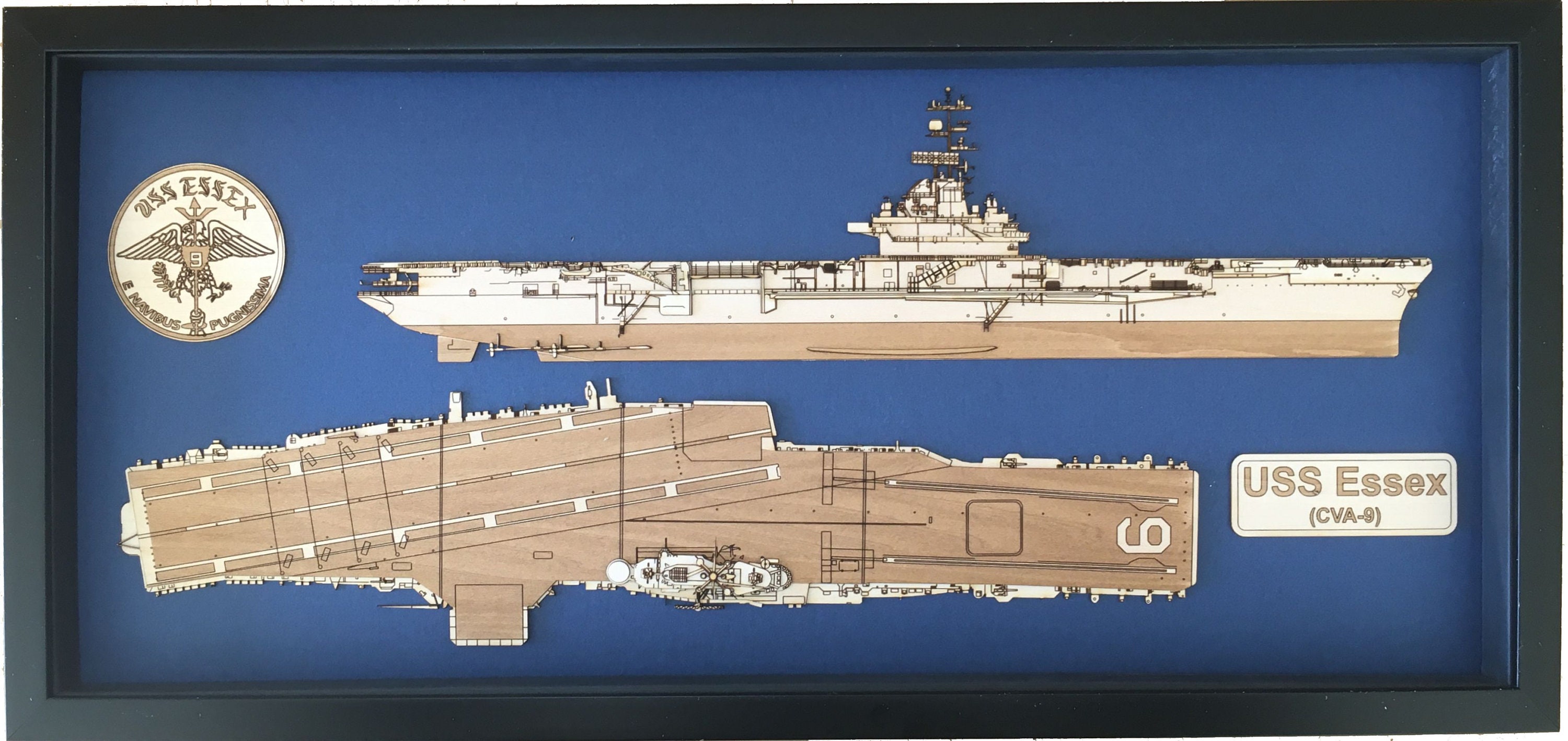 Uss Essex Cva 9 Etsy
