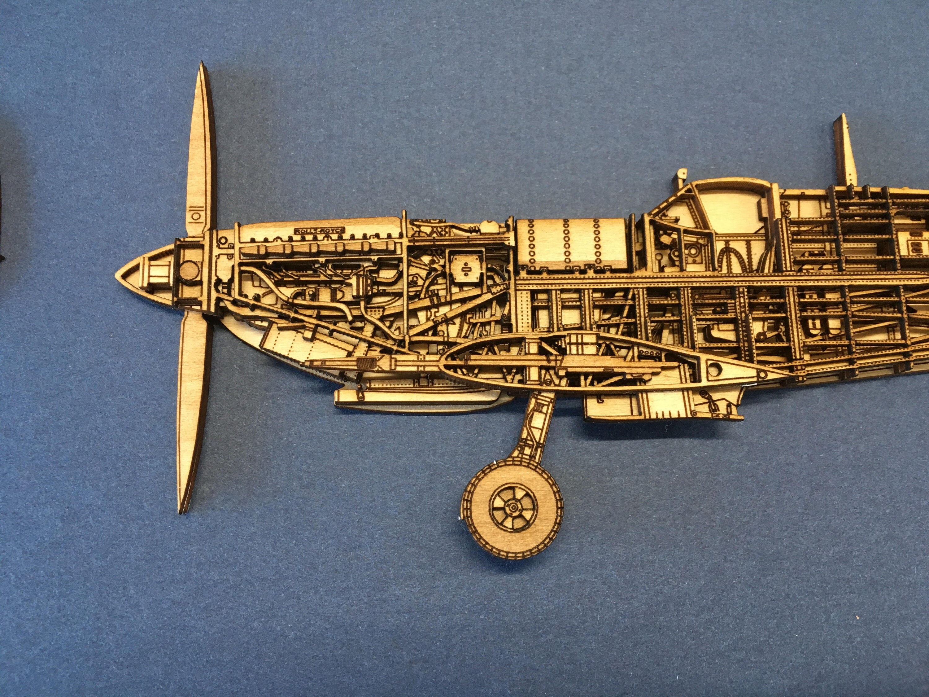 Spitfire Wood Model - Etsy