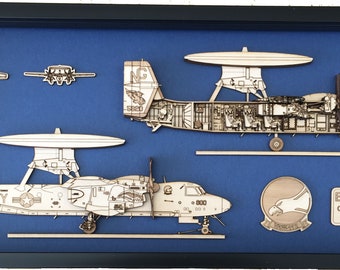 E-2 Hawkeye Decal front E-2C, E-2D, E2, Vinyl Decal Sticker, Hawkeye ...