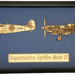 Spitfire Wood Model - Etsy