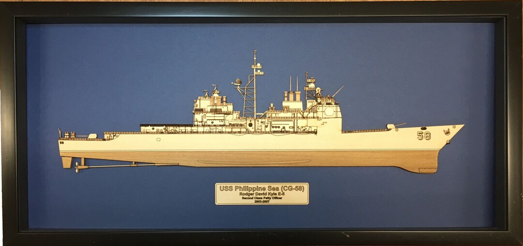 USS Bunker Hill (CG-52) Wood Model - Etsy