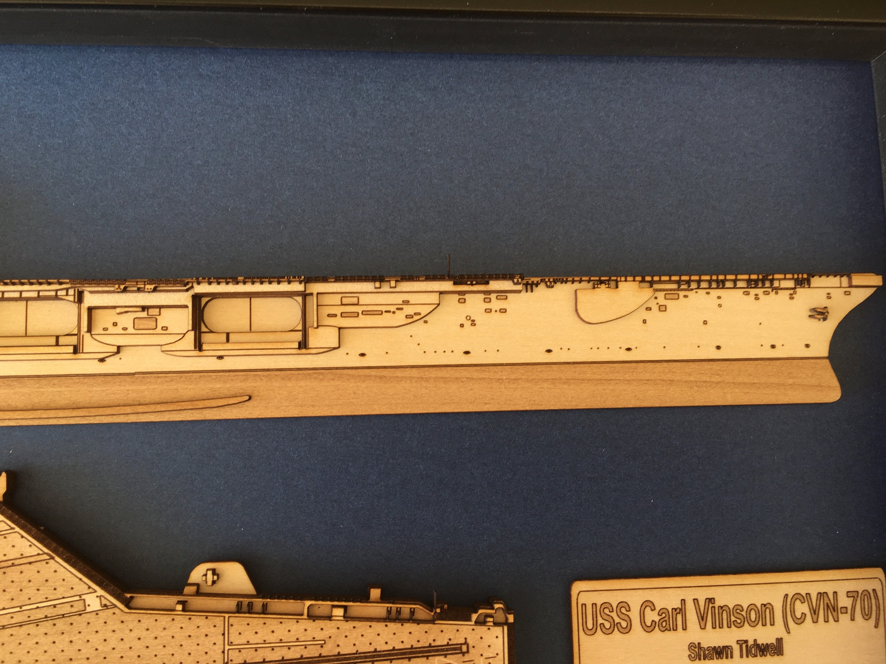 USS Carl Vinson (CVN-70) Wood Model - Etsy
