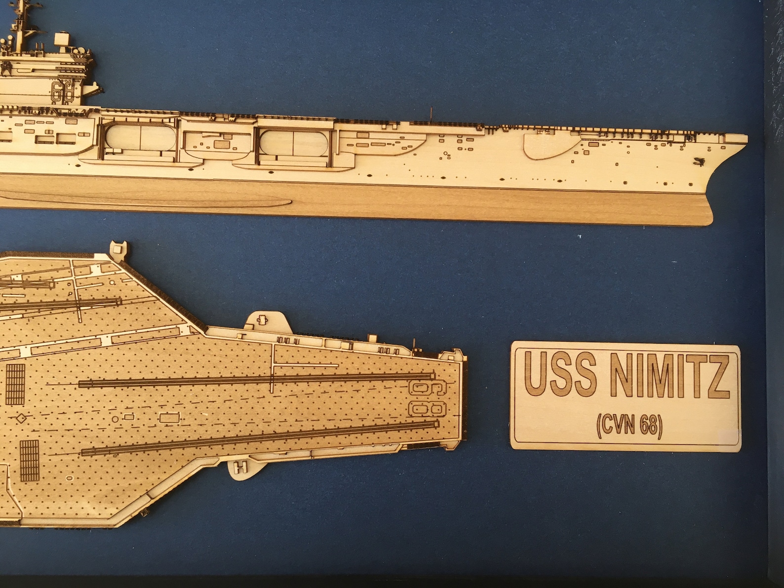 USS Nimitz (CVN-68) Wood Model - Etsy