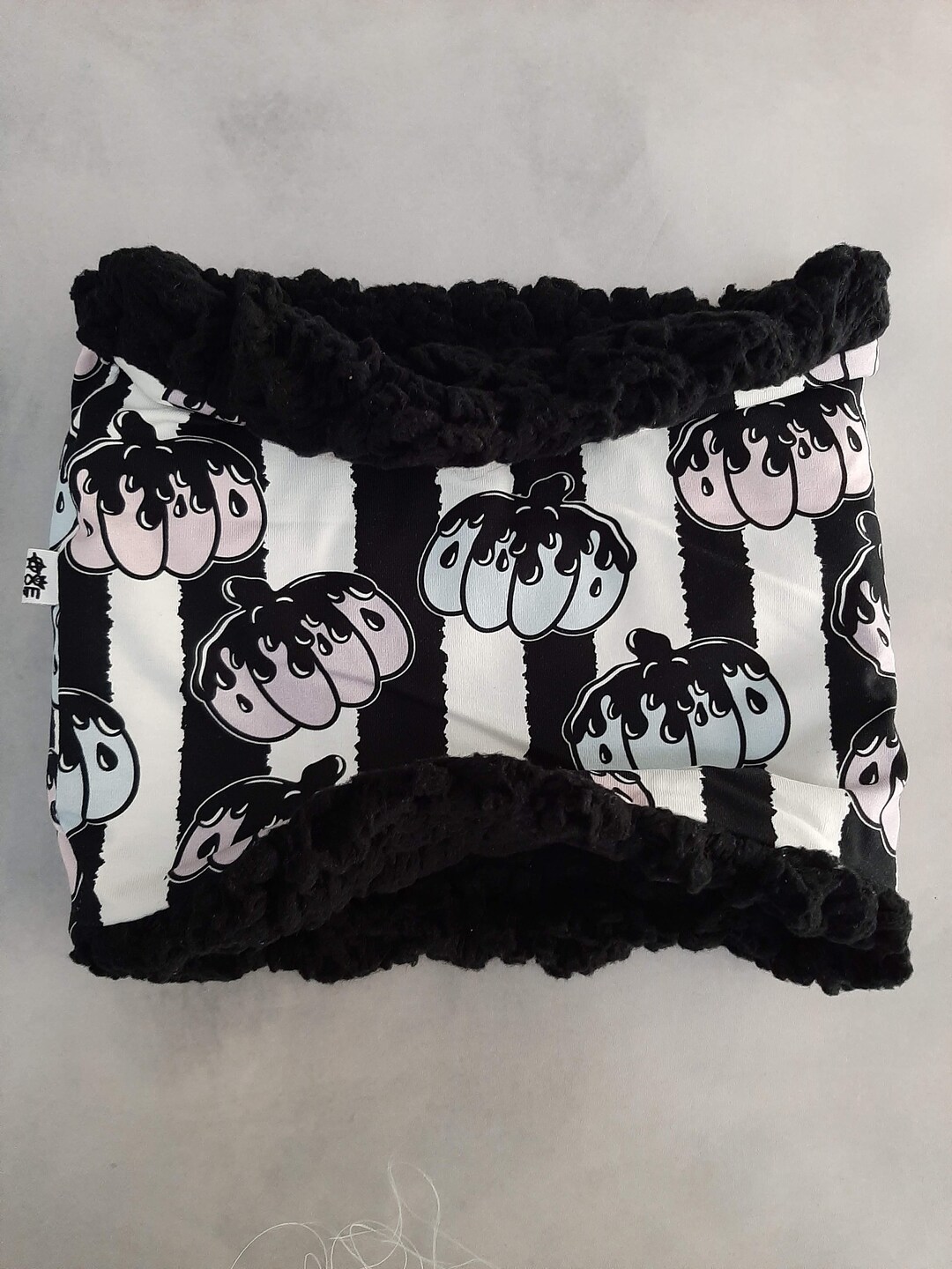 Pastel Goth Pumpkin Snood Teen/adult Size Cosy Teddy/sherpa Fleece ...