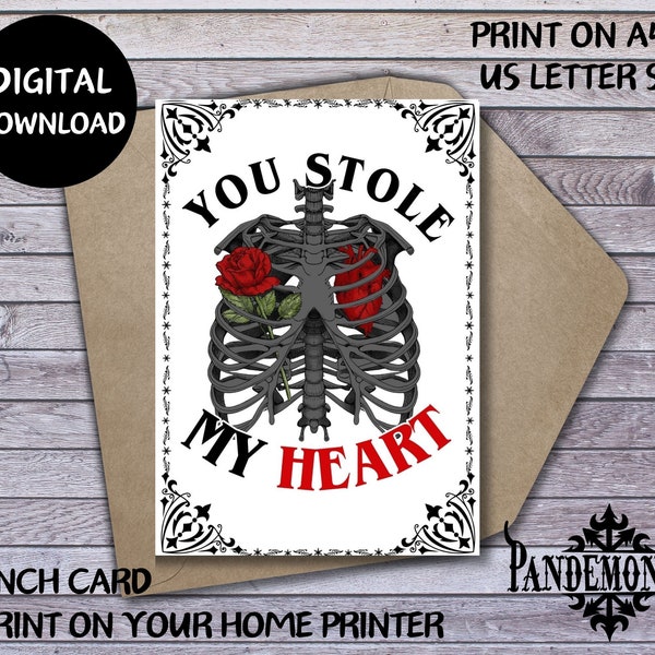 Gothic Love Card - Etsy