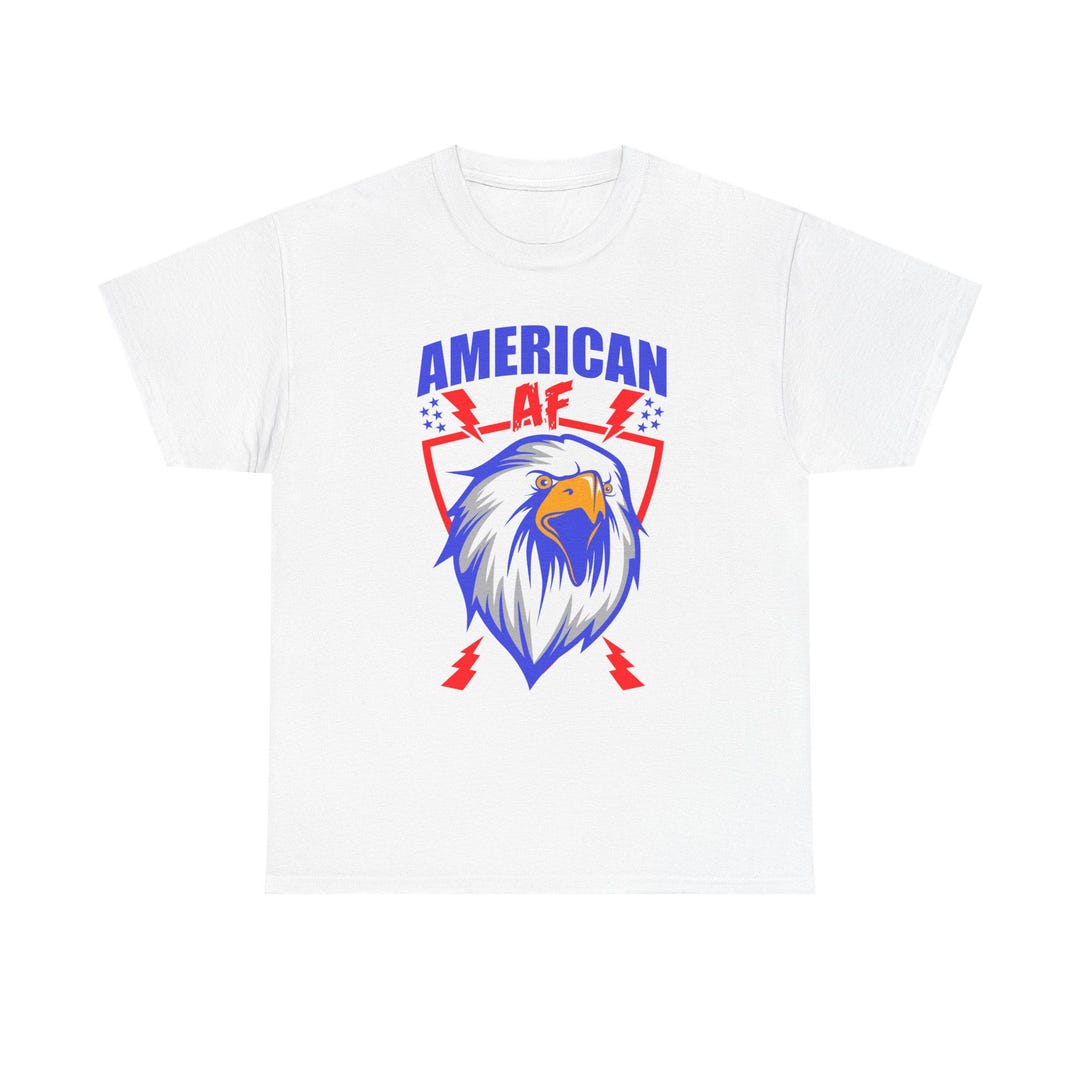 American AF USA Patriotic Eagle Unisex Heavy Cotton Tee - Etsy