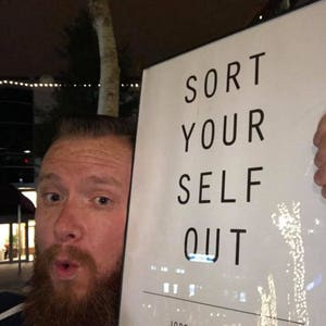 Typography Art sort YOURSELF Out Jordan Peterson Instant Download - Etsy