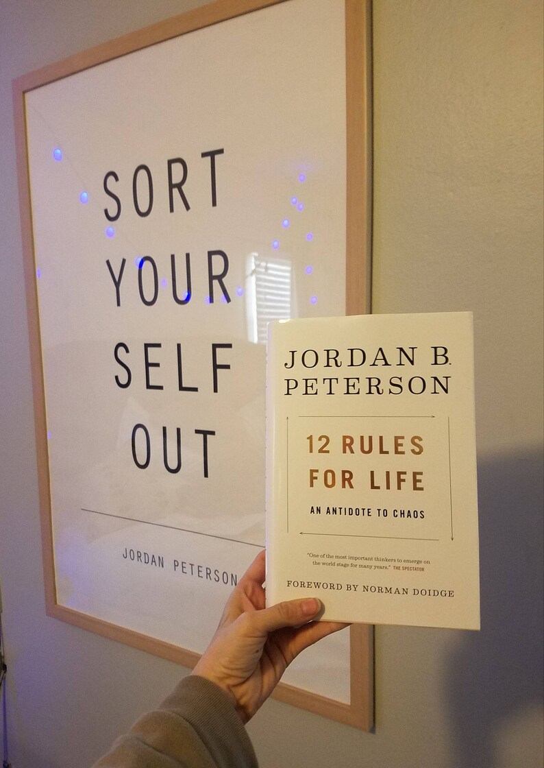 Typography Art sort YOURSELF Out Jordan Peterson Instant Download - Etsy