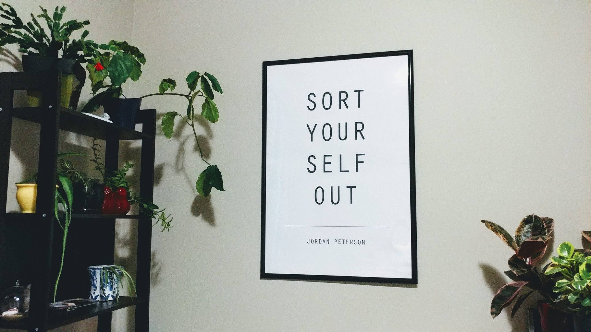 Typography Art sort YOURSELF Out Jordan Peterson Instant Download - Etsy