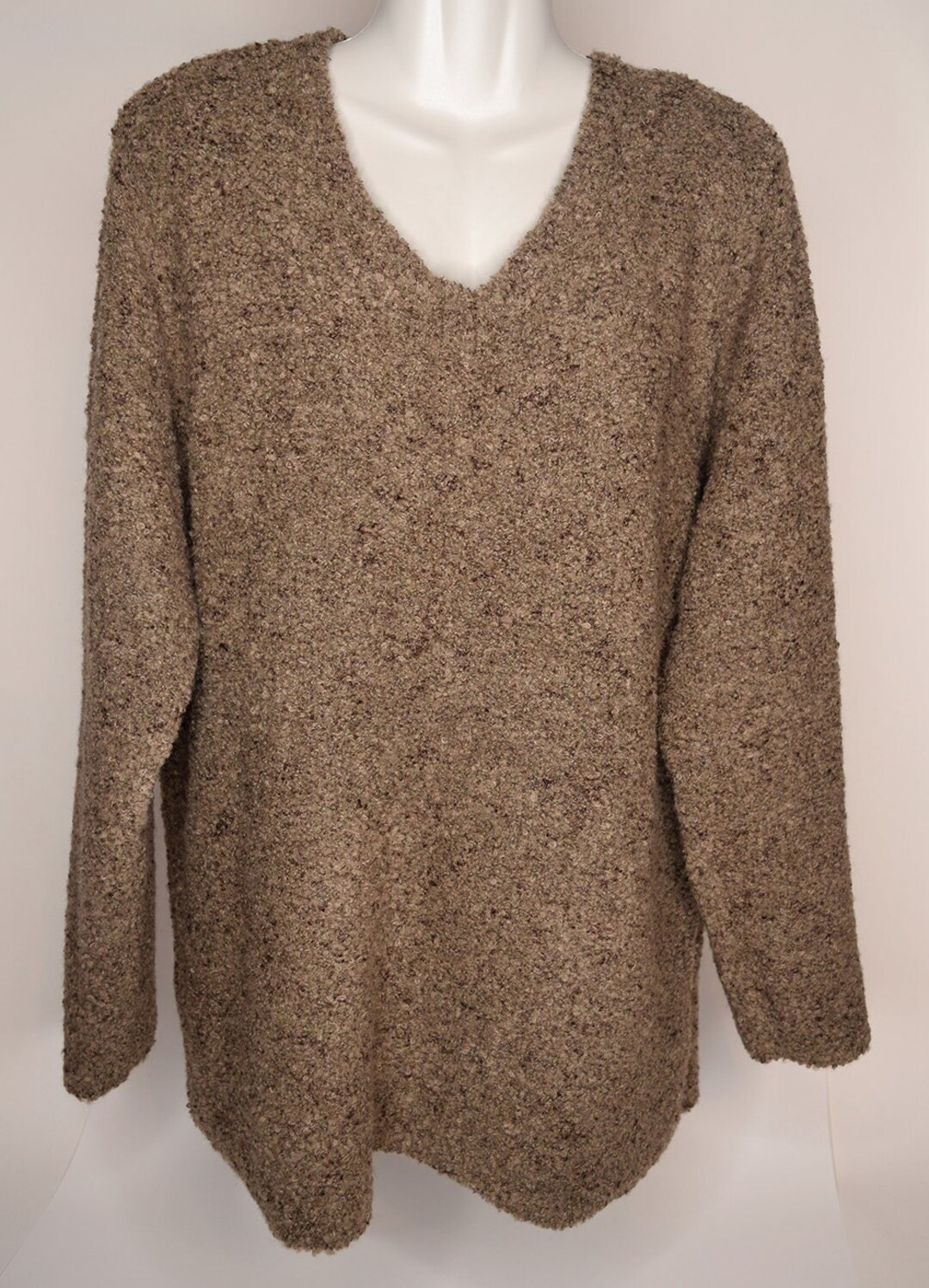 Vintage Jaclyn Smith Classic V-neck, Brown, Long Sleeves Sweater - Etsy