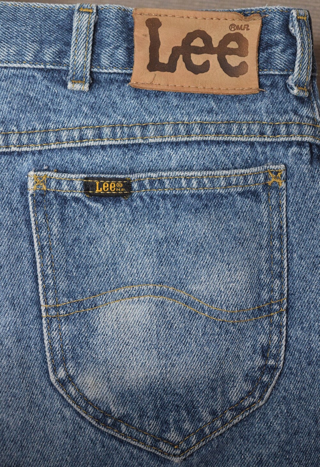 Vintage 1980s Men's Lee Riders Black Label Cotton Denim Jeans 38 X 32 ...