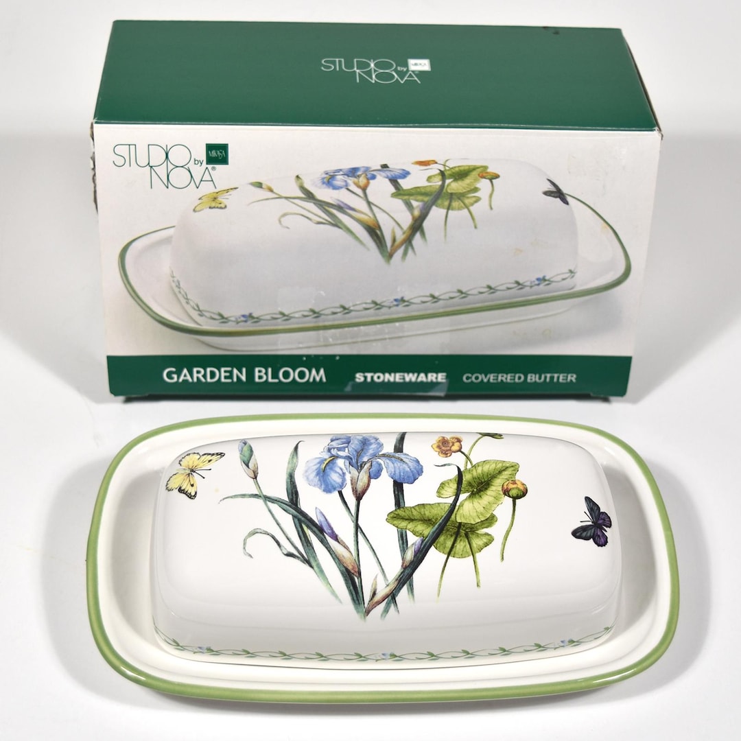 Vintage Studio Nova by Mikasa Garden Bloom Stoneware Two Piece Covered Butter Dish Y2372 - Etsy