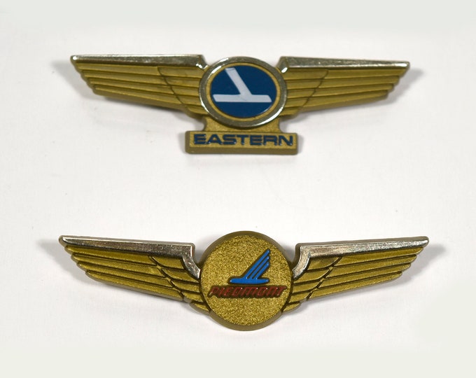 Vintage Gold Tone Eastern Airlines & Piedmont Airlines Junior Pilot ...