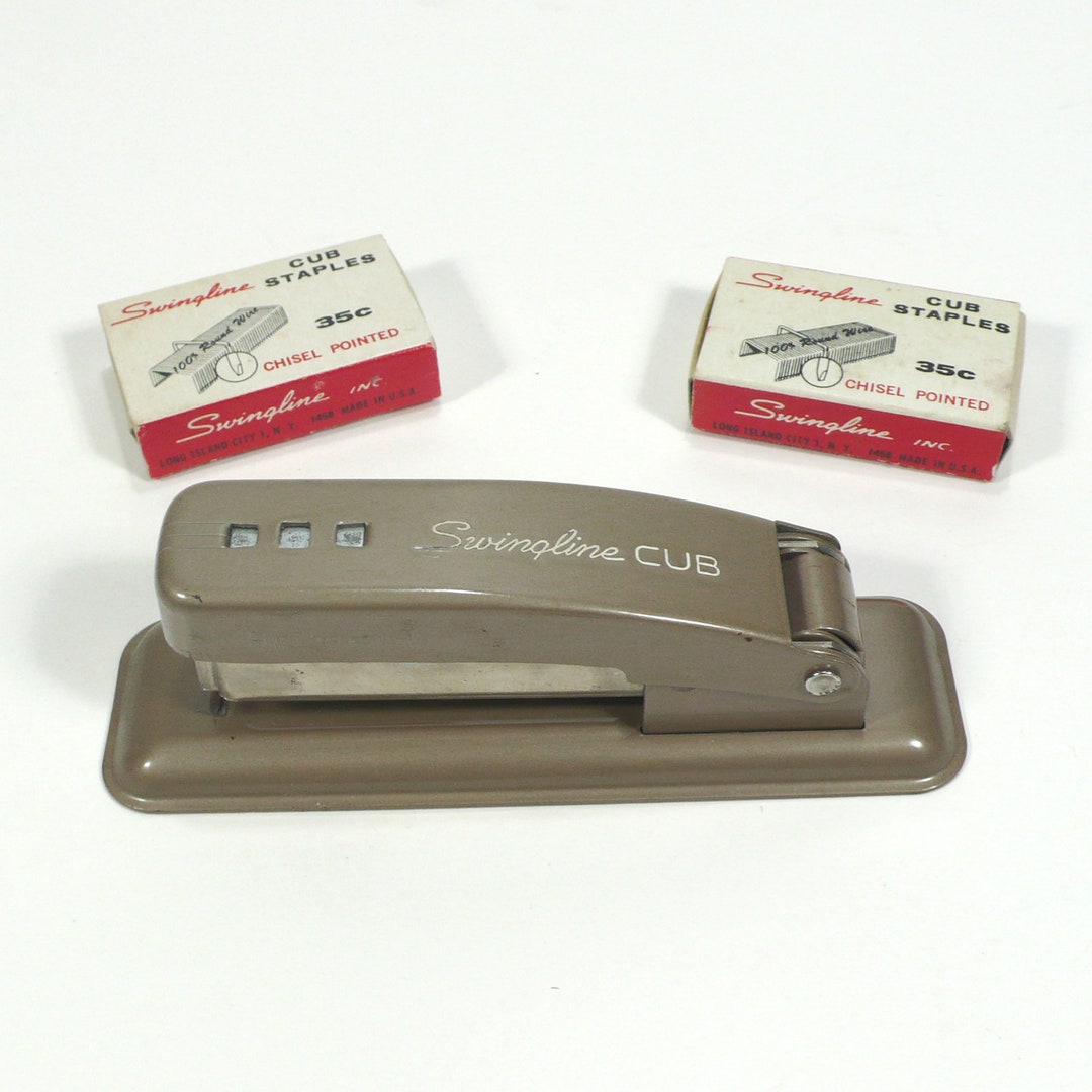 Vintage Swingline Cub Stapler With Two Boxes of Swingline Cub Staples ...