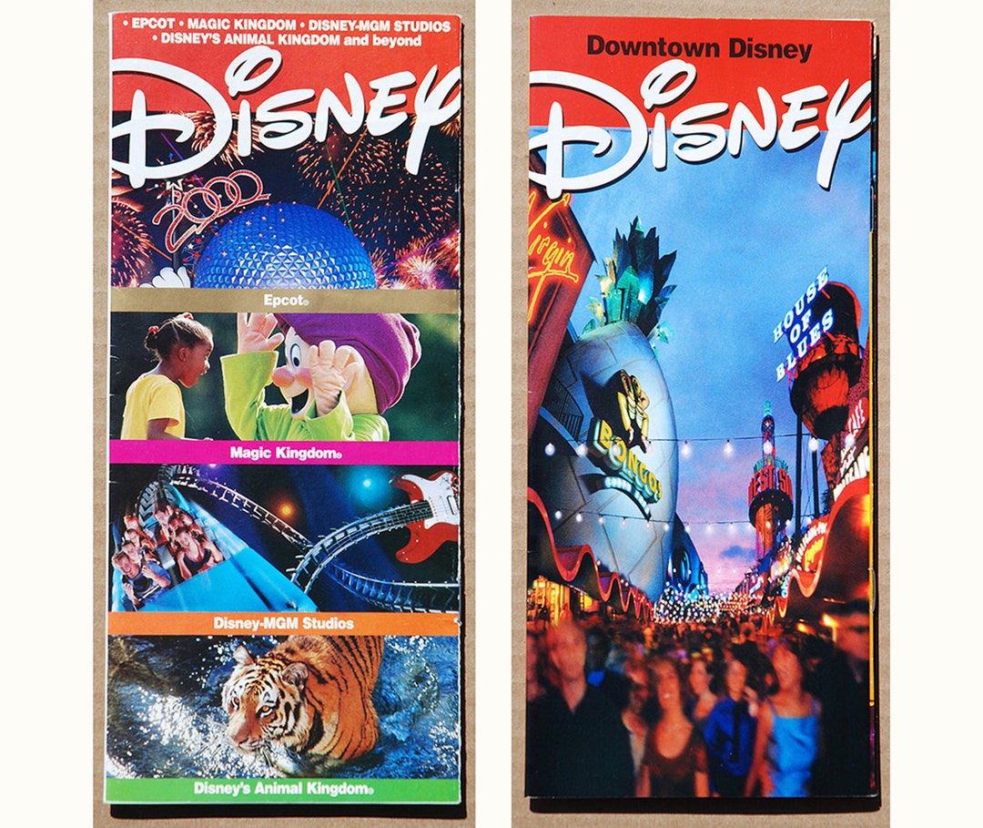2000 Walt Disney World Millennium Brochure Plus Downtown Disney ...