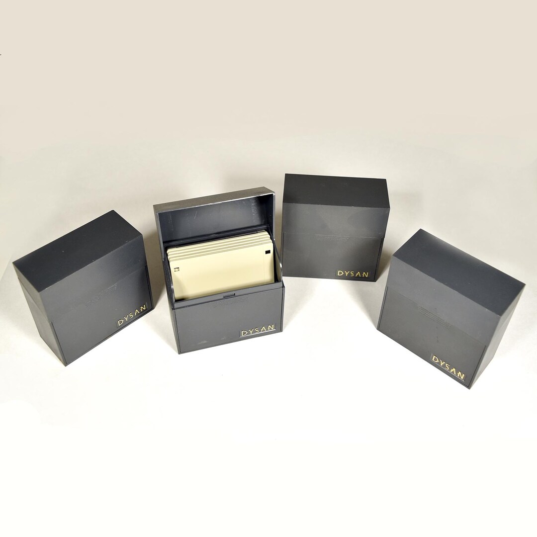 Four Vintage Dysan 3.5" Floppy Disk Storage Cases & Disks, Very Good ...
