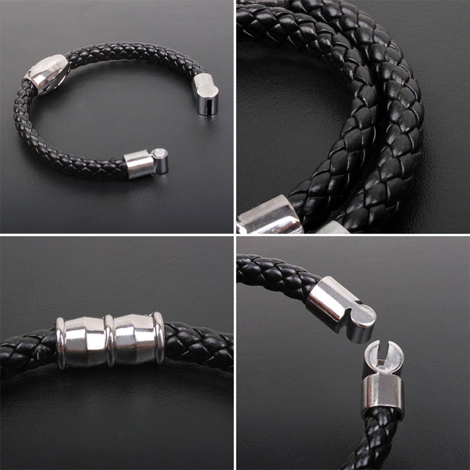 Men's Bracelet Simple Classic 20cm/7.87inch Retro Black - Etsy