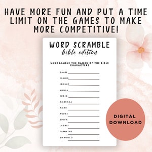 Bible Printable Bundle Pdf Games Games Printable Printables Church ...